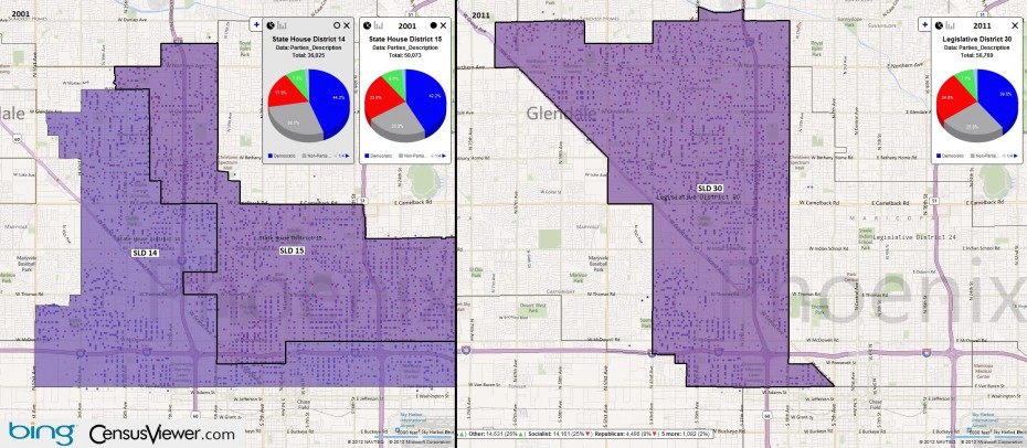 State legislative districts in Arizona after the 2010 Census ...