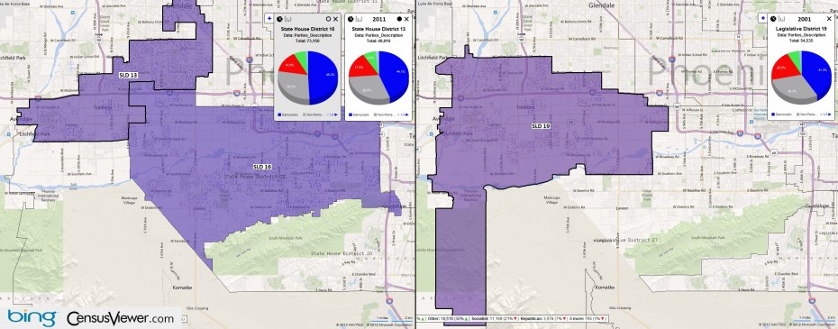 State legislative districts in Arizona after the 2010 Census ...