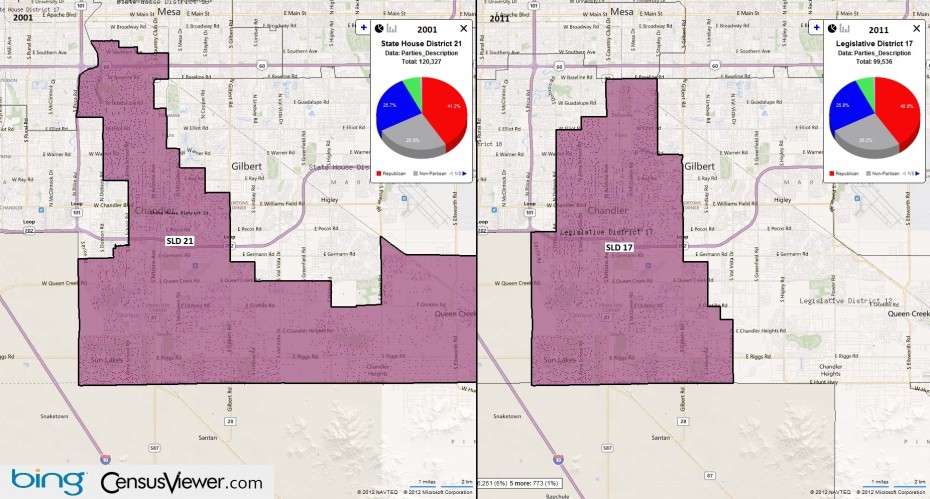 State legislative districts in Arizona after the 2010 Census ...