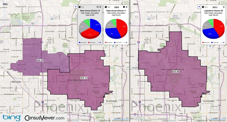 State legislative districts in Arizona after the 2010 Census ...
