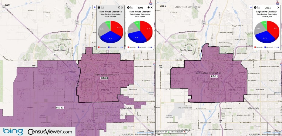 State legislative districts in Arizona after the 2010 Census ...