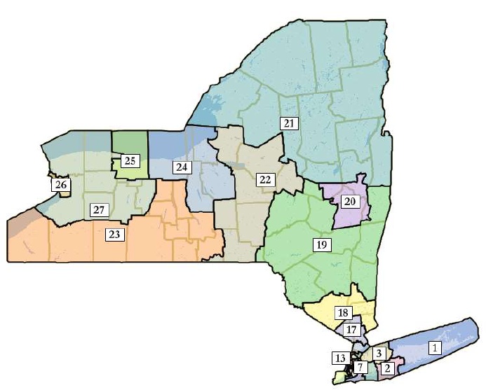 Congressional redistricting maps implemented after the 2010 Census ...