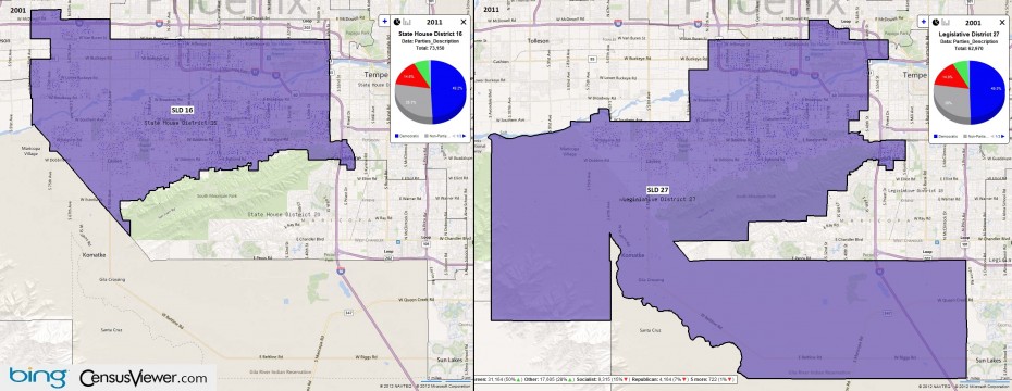 State legislative districts in Arizona after the 2010 Census ...